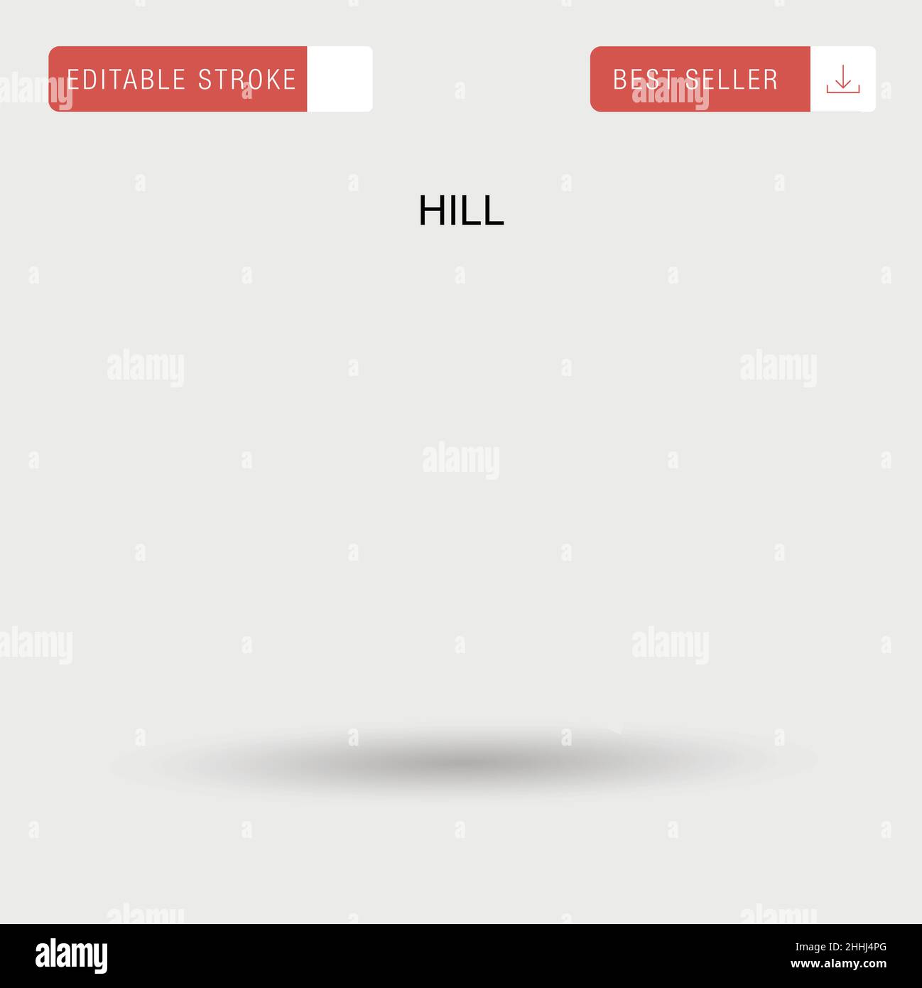 Hill Simple vector icon Stock Vector Image & Art - Alamy