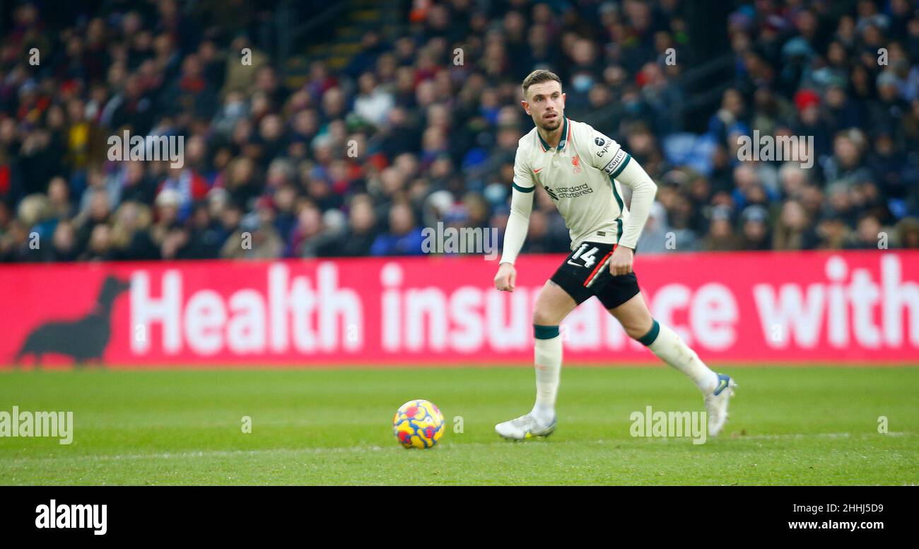 LONDON, United Kingdom, JANUARY 23: Liverpool's Jordan Henderson during ...