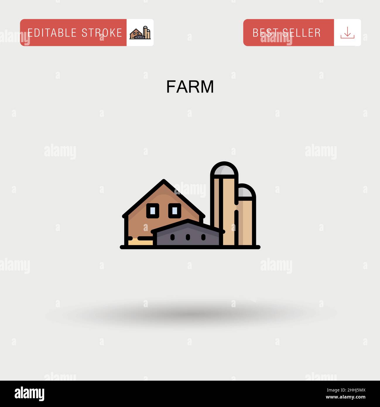 Farm Simple vector icon Stock Vector Image & Art - Alamy