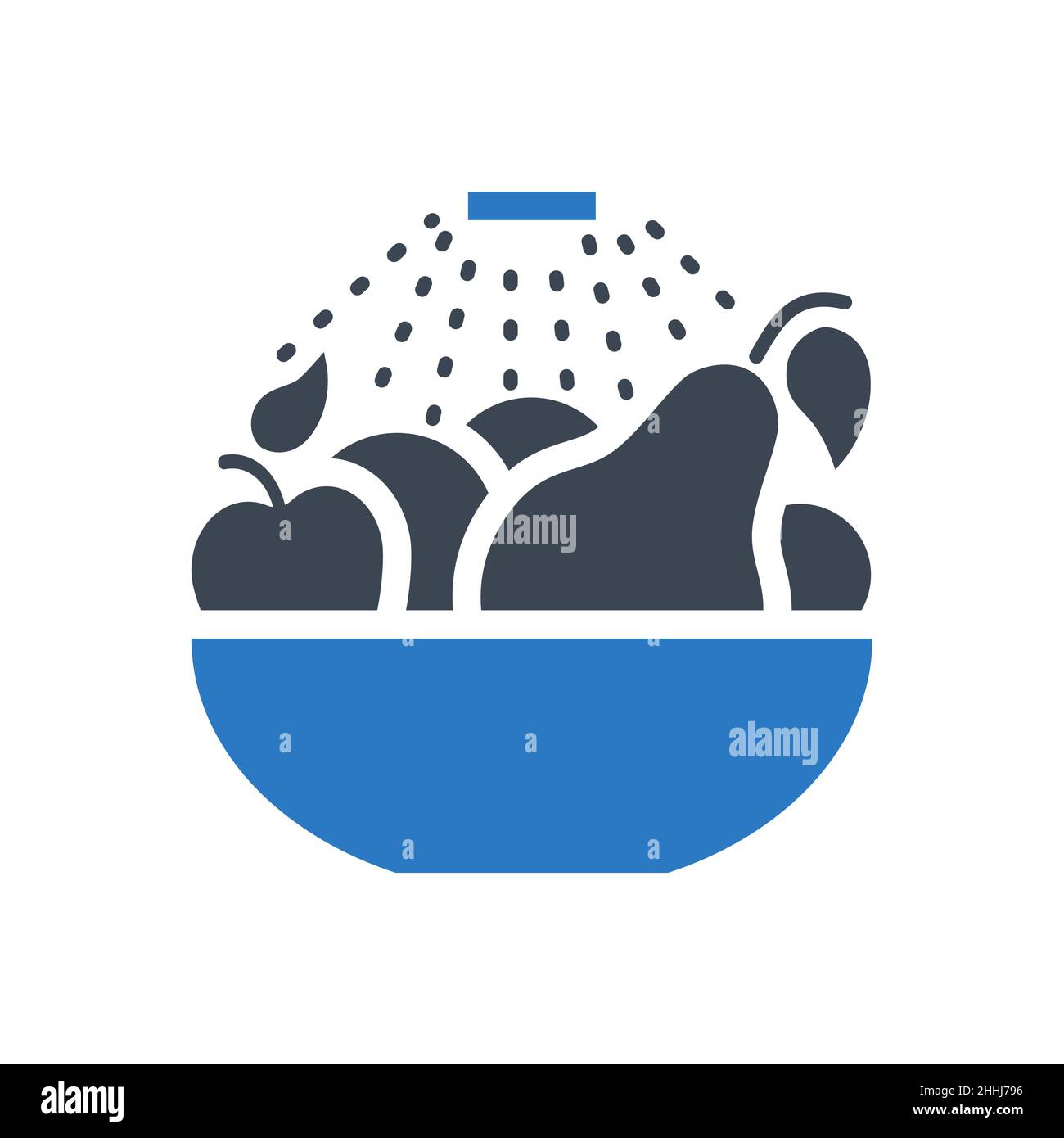 Wash fruits related vector glyph icon Stock Vector Image & Art - Alamy