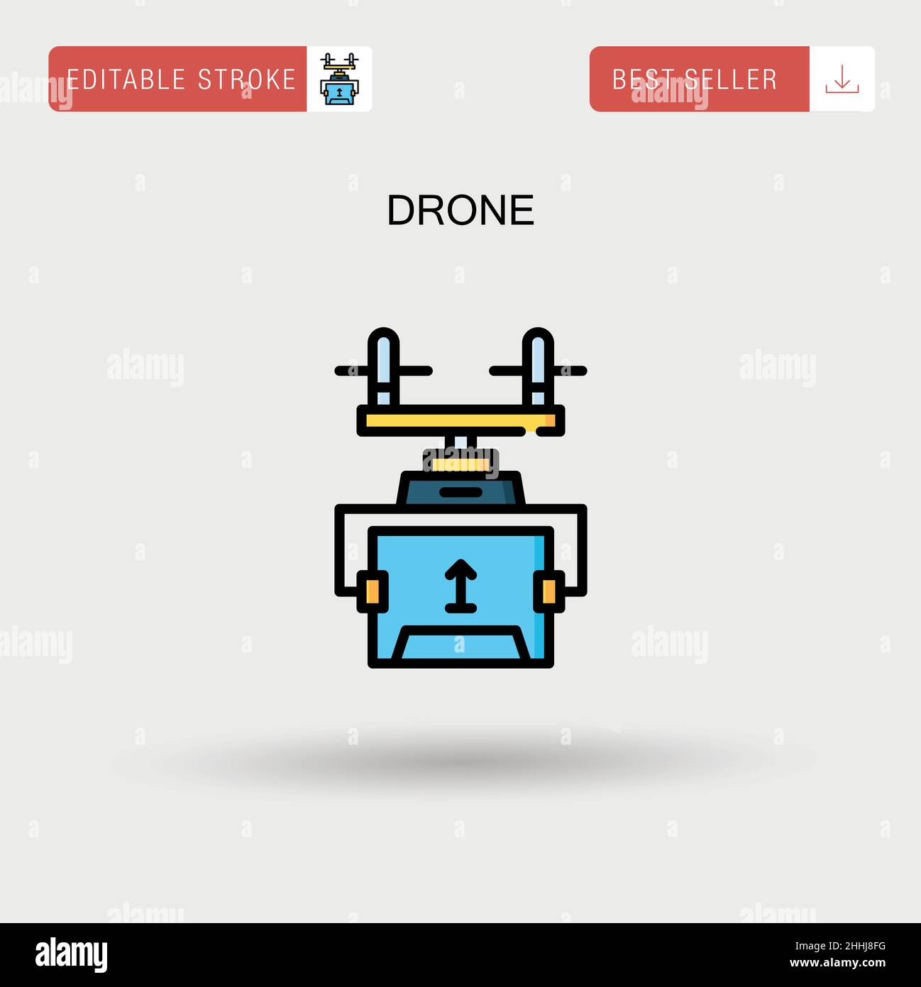 Drone and blue sky Stock Vector Images - Alamy