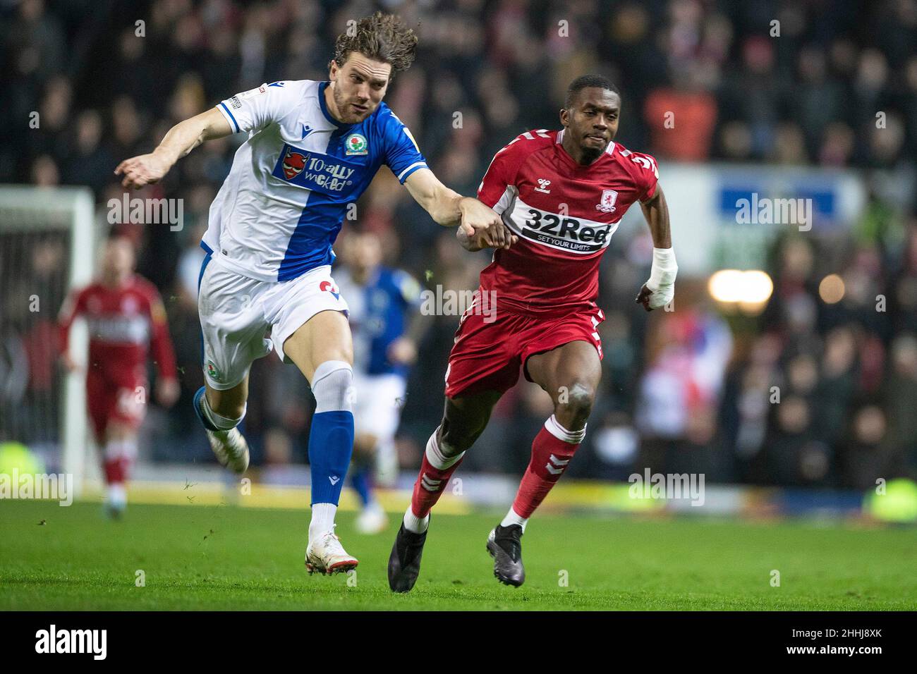 Sam Gallagher #9 of Blackburn Rovers in action Stock Photo - Alamy