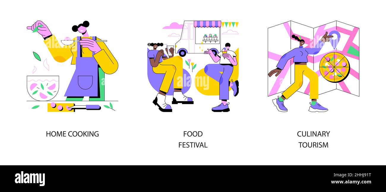 Traditional meal abstract concept vector illustrations Stock Vector ...