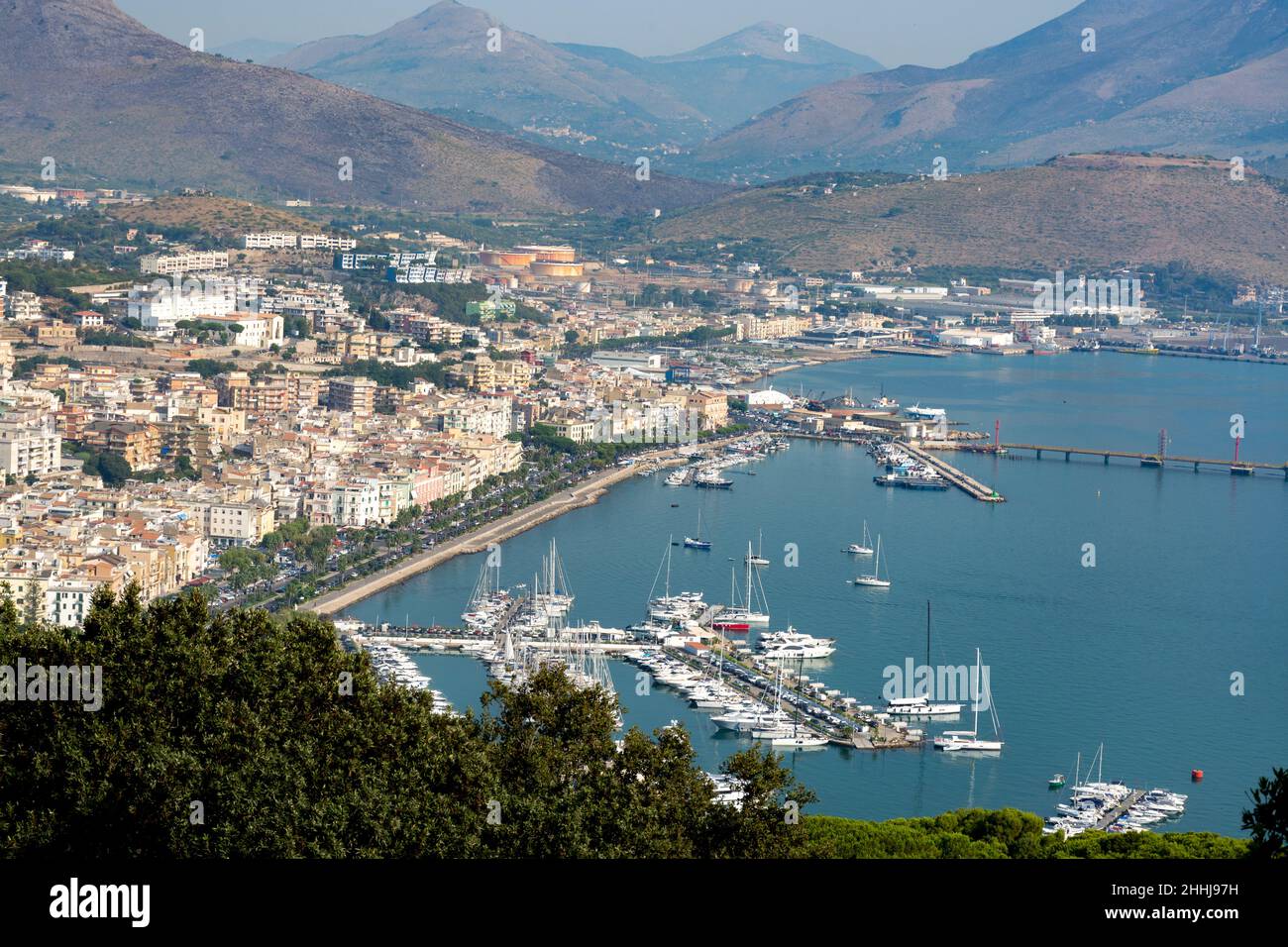 Morning walk in old part of Gaeta, ancient Italian city in province ...