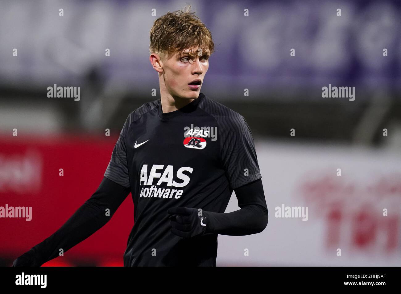 OSS, NETHERLANDS - JANUARY 24: Maxim Dekker of AZ U23 during the Dutch ...