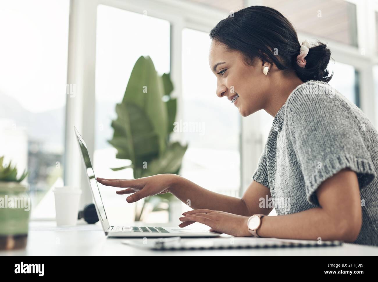 Checking to make sure her plans all work out Stock Photo - Alamy