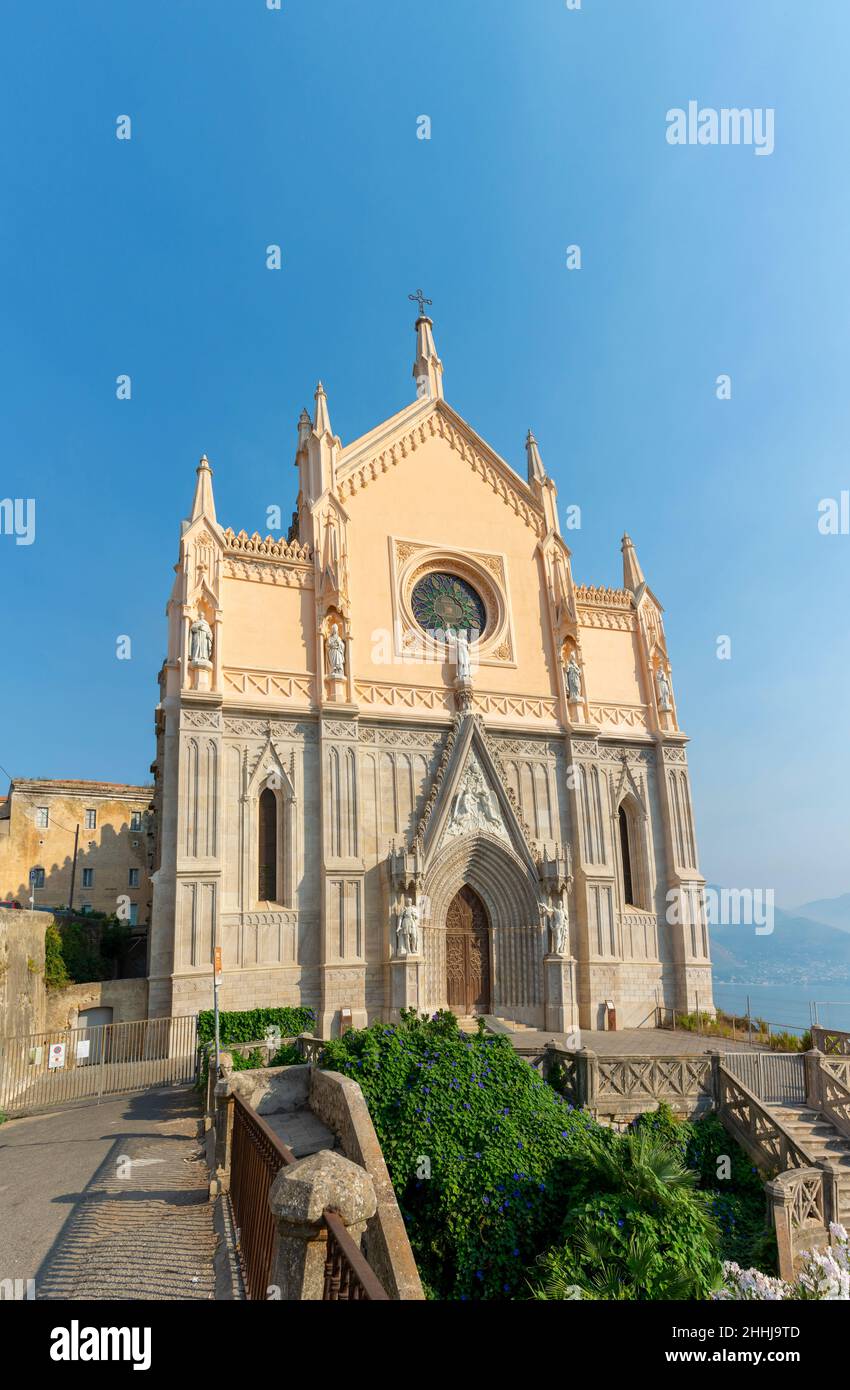 Morning walk in old part of Gaeta, ancient Italian city in province ...
