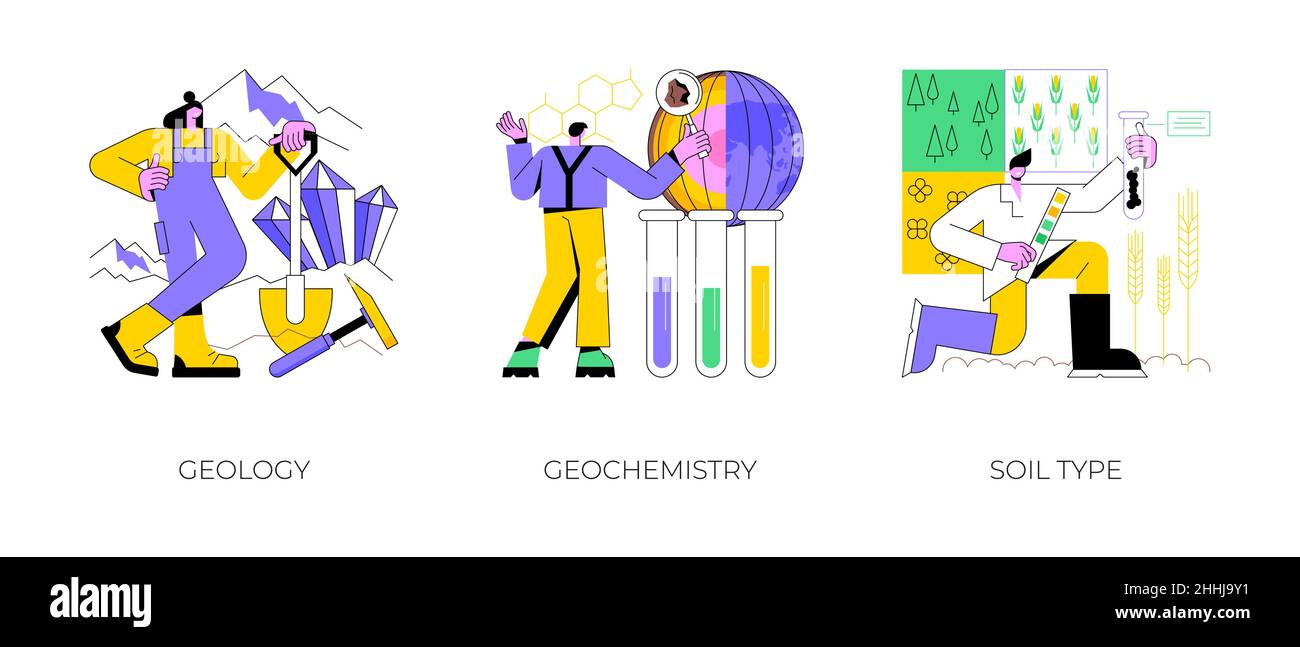 Applied earth science abstract concept vector illustrations Stock ...