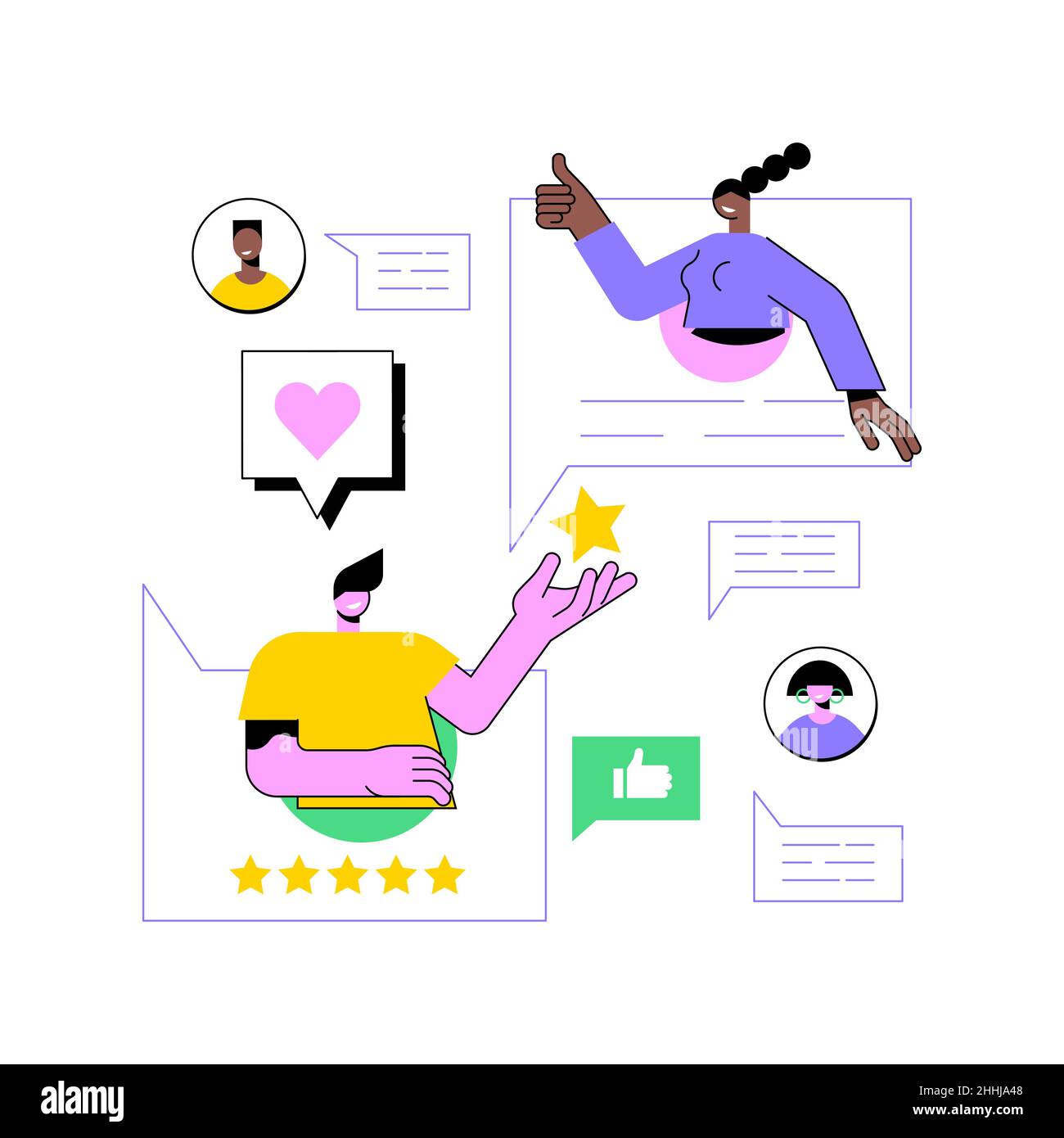 Feedback abstract concept vector illustration Stock Vector Image & Art ...