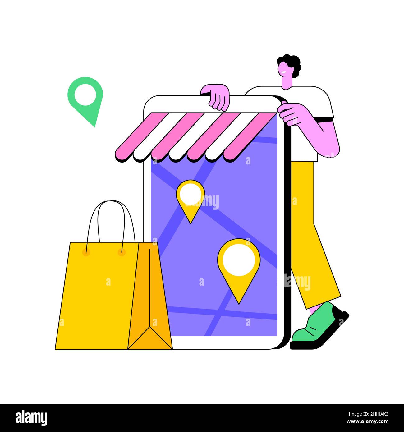 Store locator abstract concept vector illustration Stock Vector Image ...
