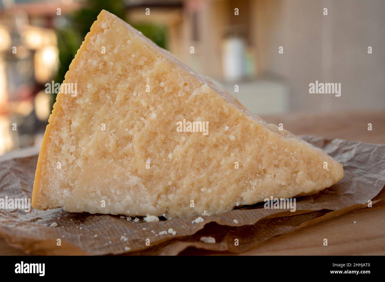 Cheese collection, piece of matured cow cheese pasmesan parmigiano ...