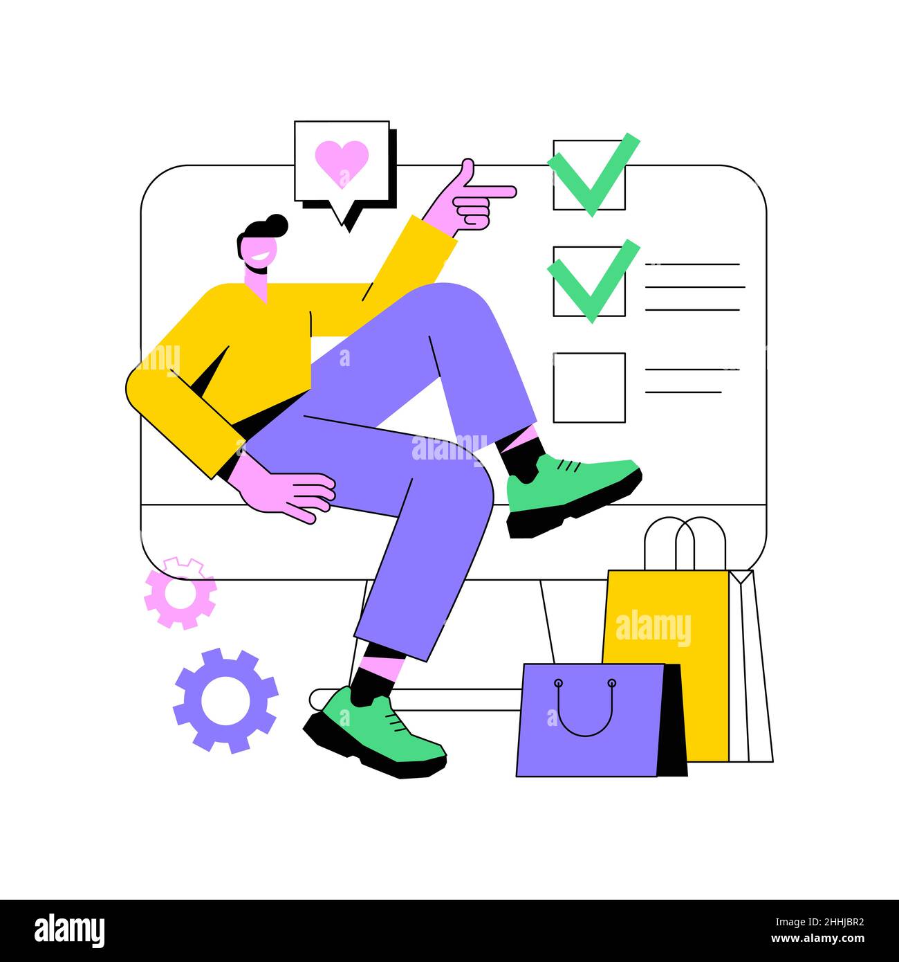 My orders list abstract concept vector illustration Stock Vector Image ...