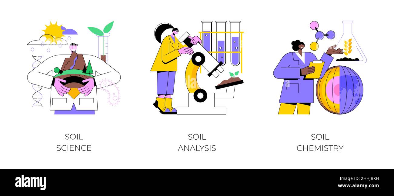Soil properties abstract concept vector illustrations Stock Vector ...