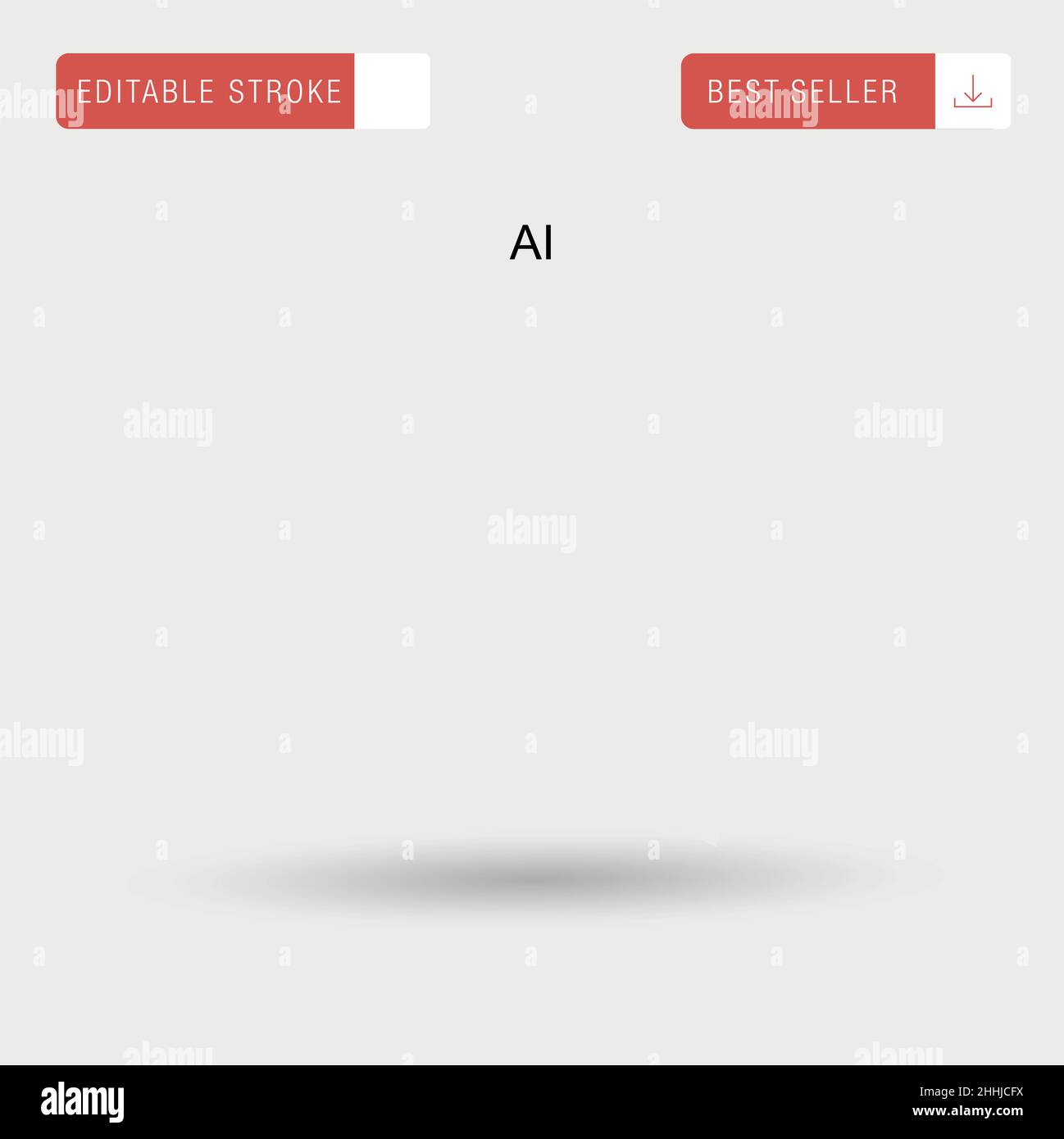 Ai Simple vector icon Stock Vector Image & Art - Alamy