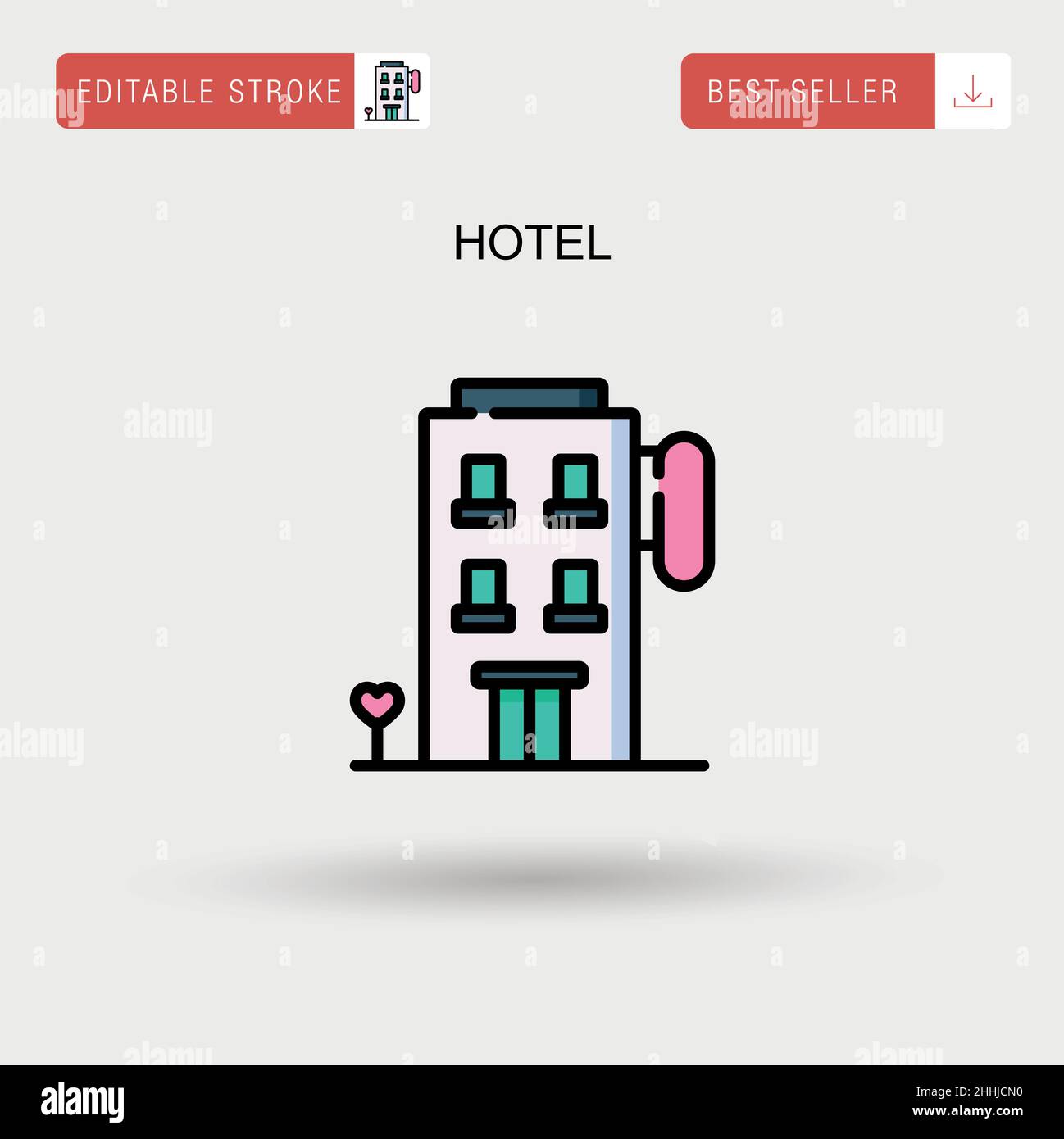 Contemporary resort hotel Stock Vector Images - Alamy