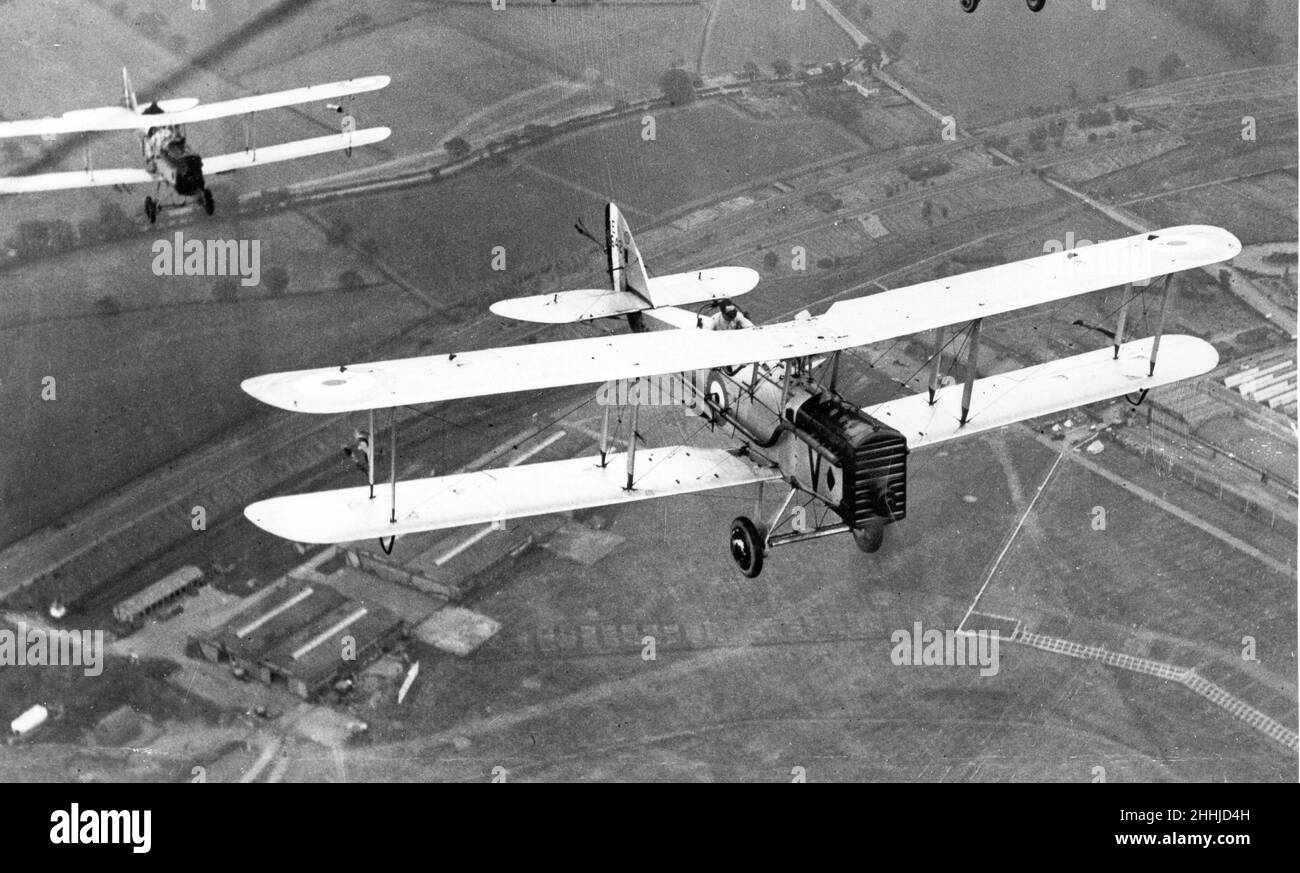 De Havilland DH4 Aircraft at the Hendon display.27th June 1925 Stock ...