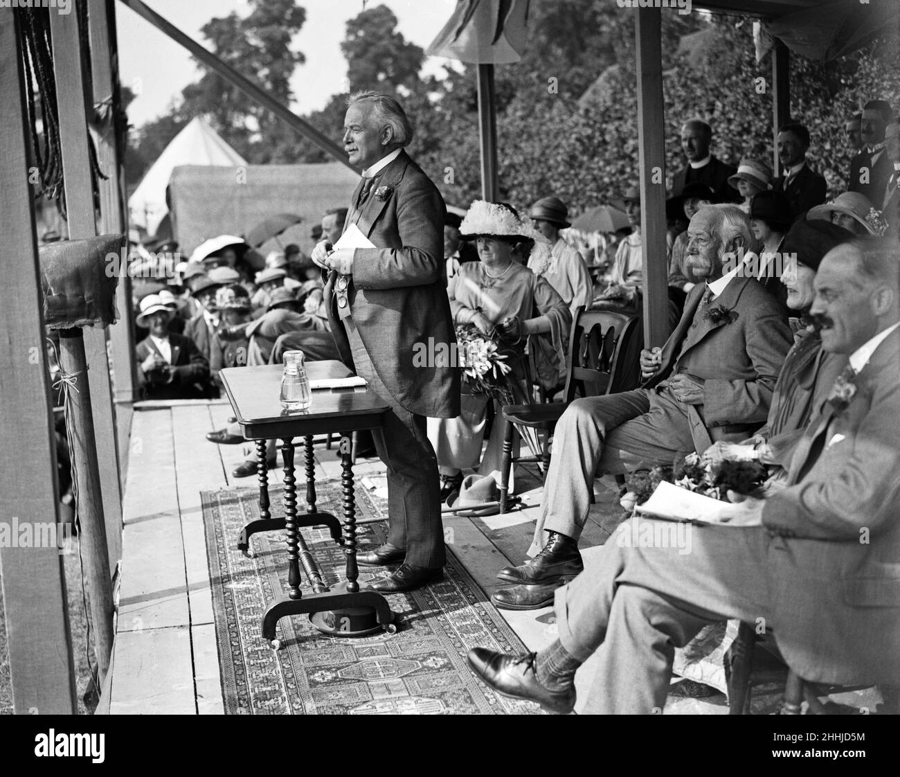 David Lloyd George and Mrs Lloyd George at a Liberal rally in Kings ...