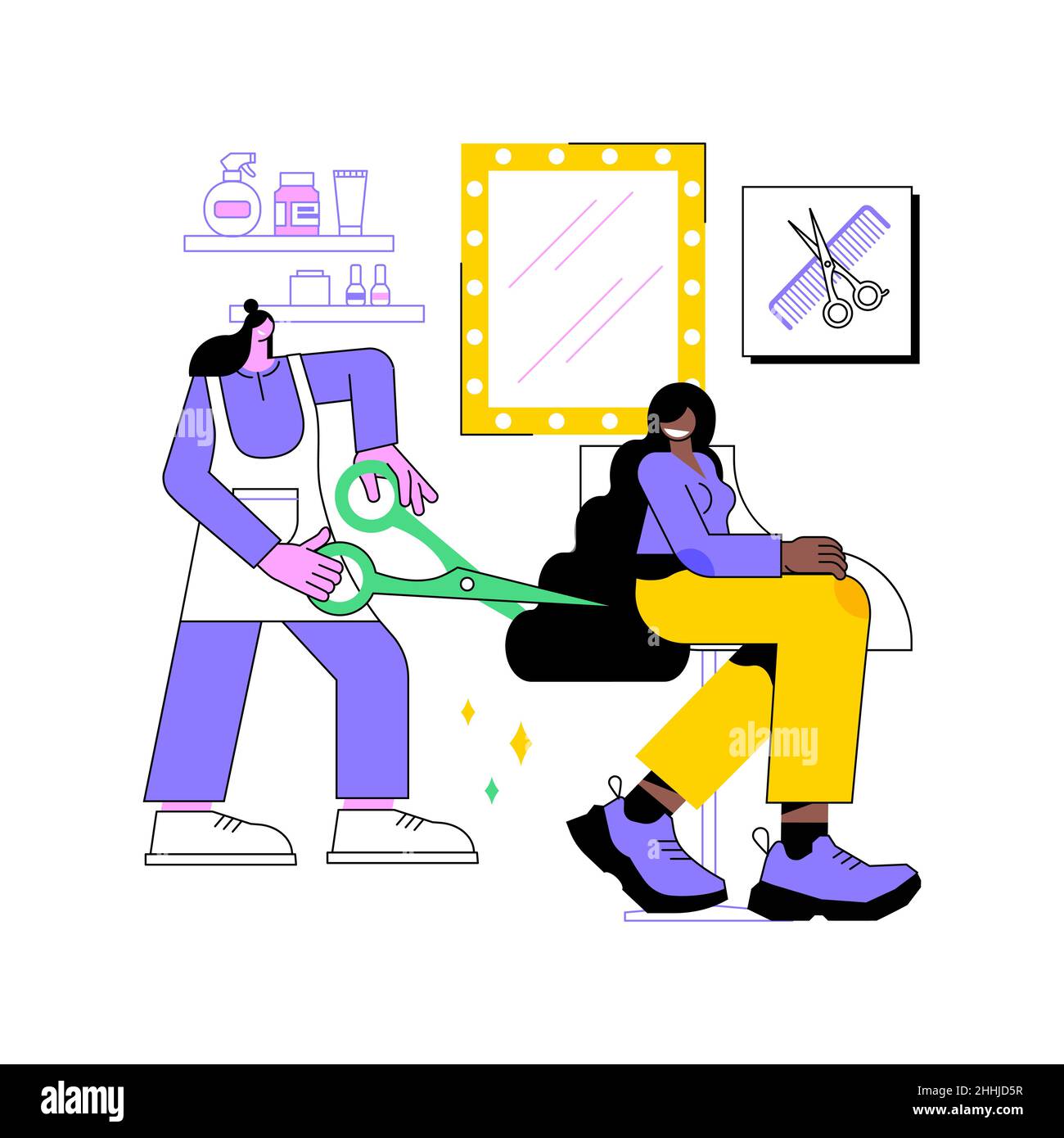 Beauty salon abstract concept vector illustration Stock Vector Image ...