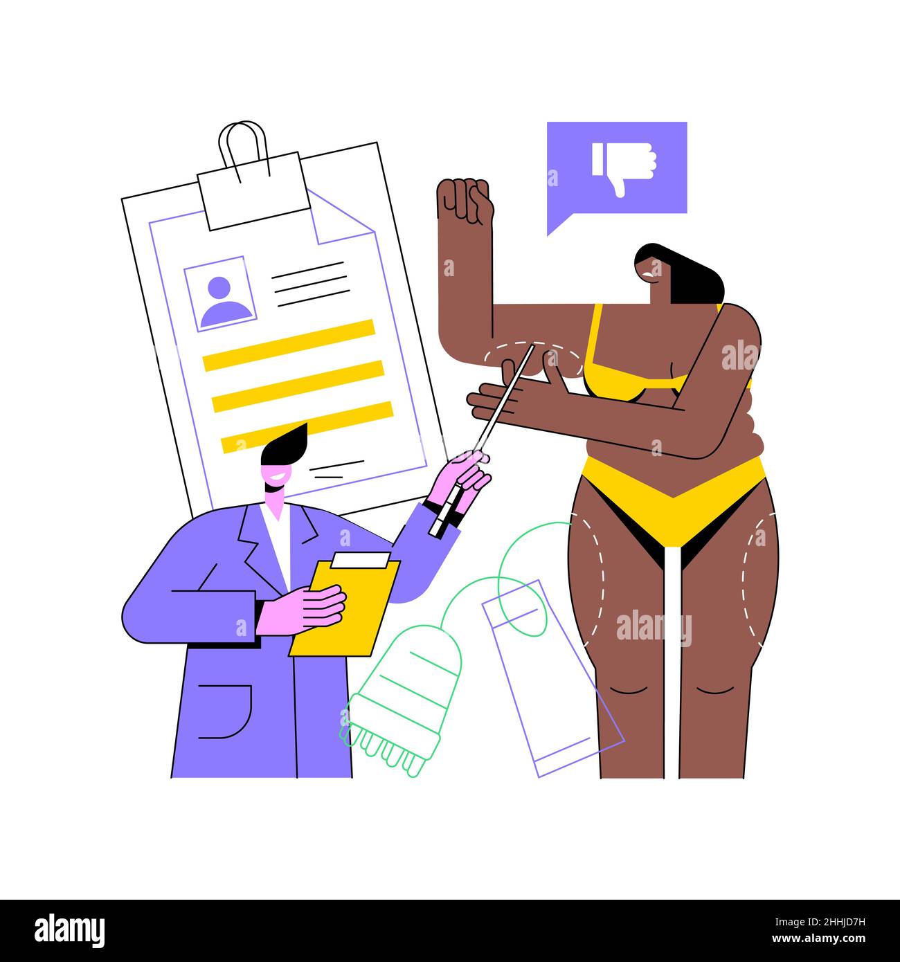 Body contouring abstract concept vector illustration Stock Vector Image ...