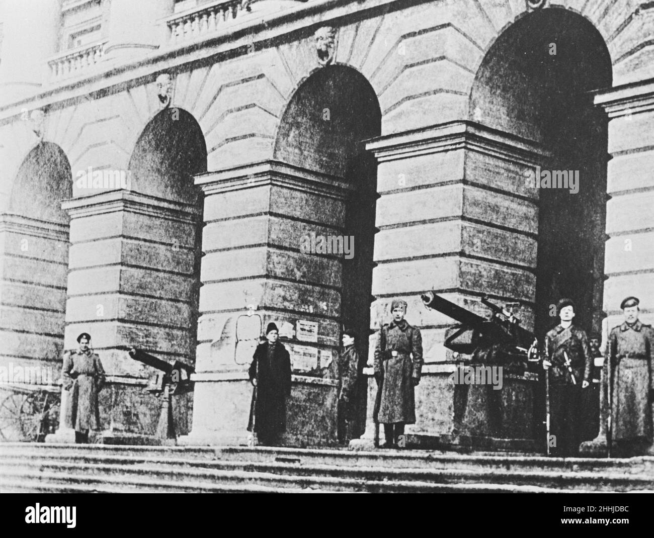 Russian Revolution. Red Guards at Smolny, St.Petersburg. October 1917 ...