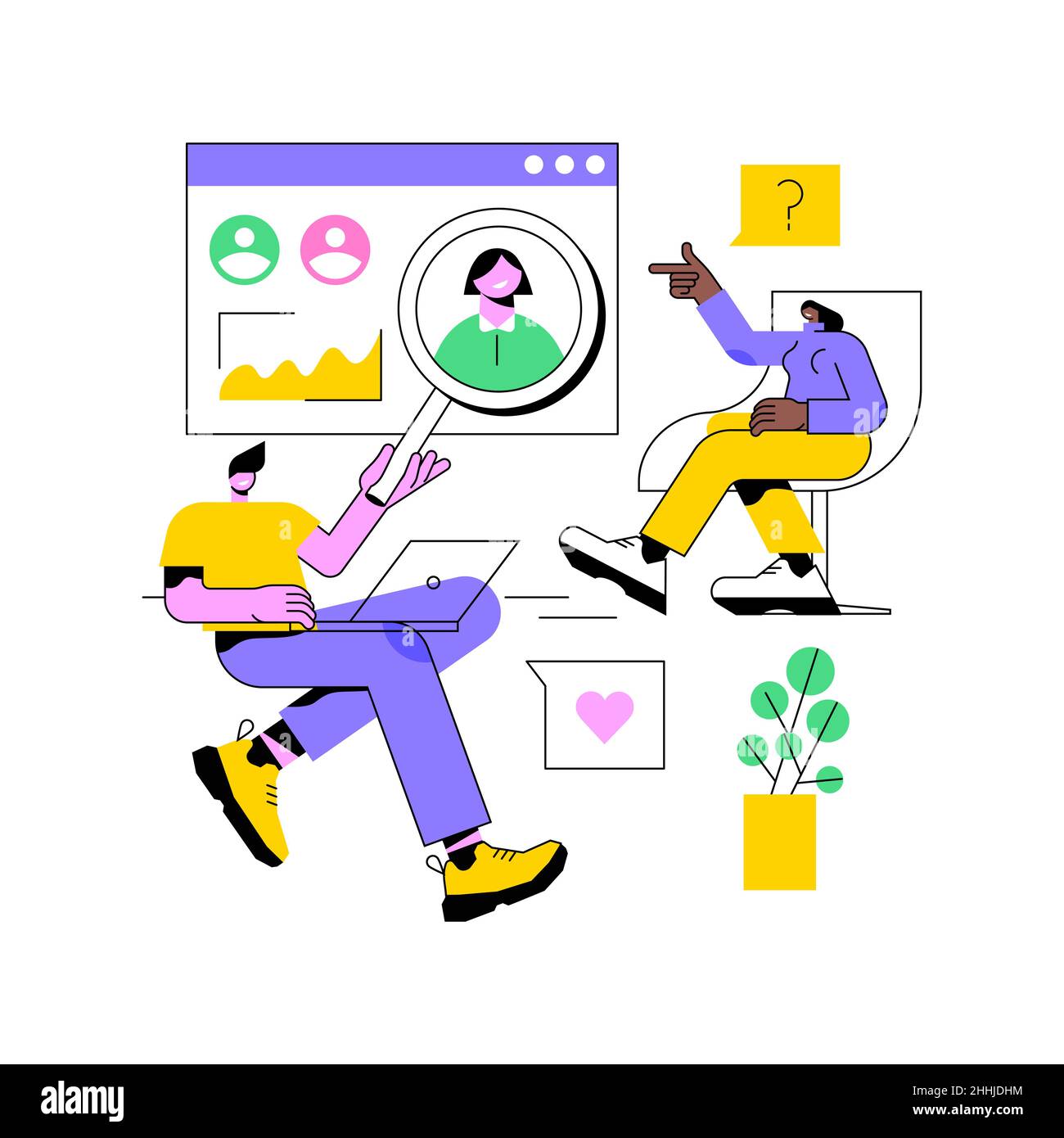 Discussion abstract concept vector illustration Stock Vector Image ...