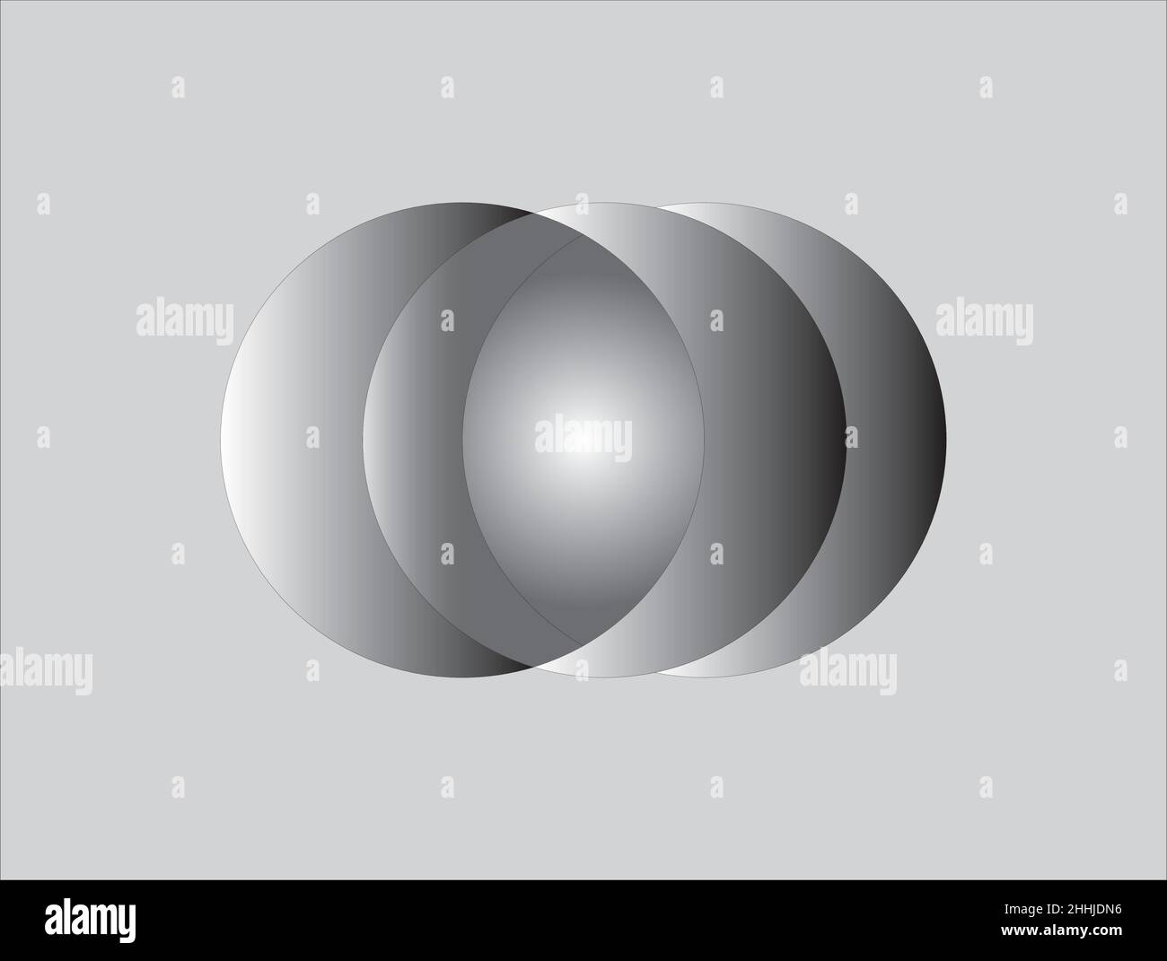 Graphics showing an object made in shades of gray, which is a ...