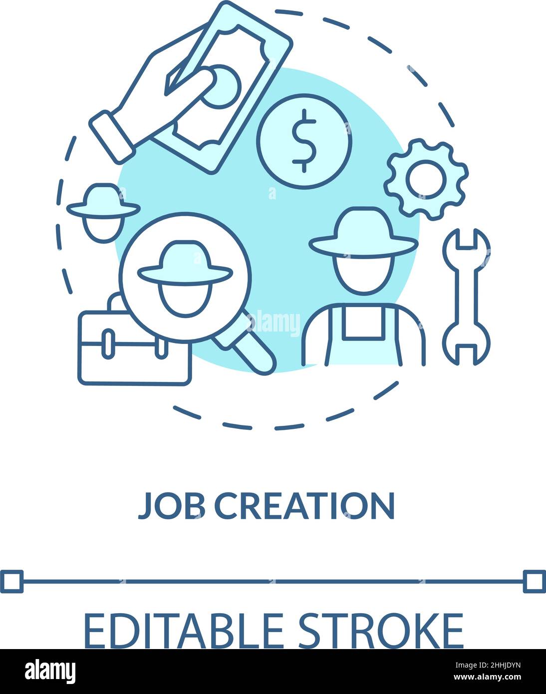 Job creation Stock Vector Images - Alamy