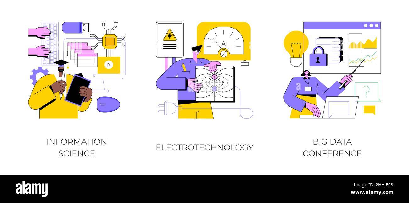 Scientific research abstract concept vector illustrations Stock Vector ...