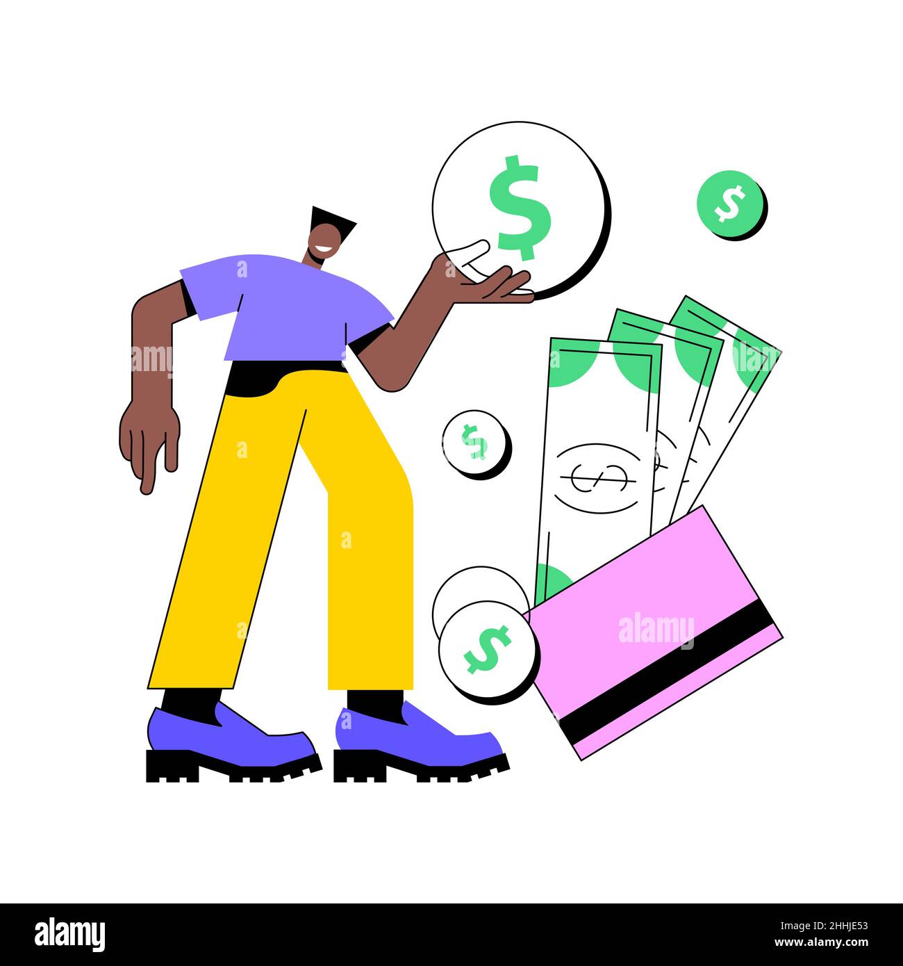 Fees and funding abstract concept vector illustration Stock Vector ...