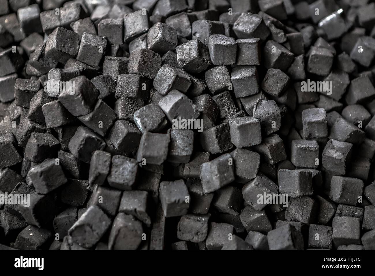 Coconut coal cubes 'cubic kind' for Hookah or Shisha. Coal pattern ...