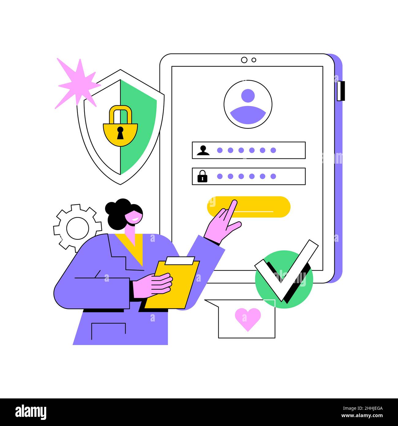 Registration abstract concept vector illustration Stock Vector Image ...