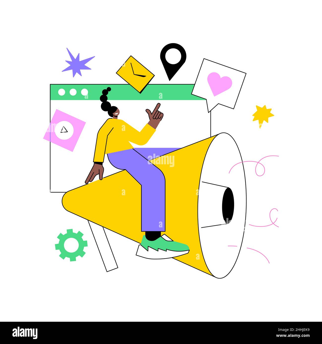 PR abstract concept vector illustration Stock Vector Image & Art - Alamy