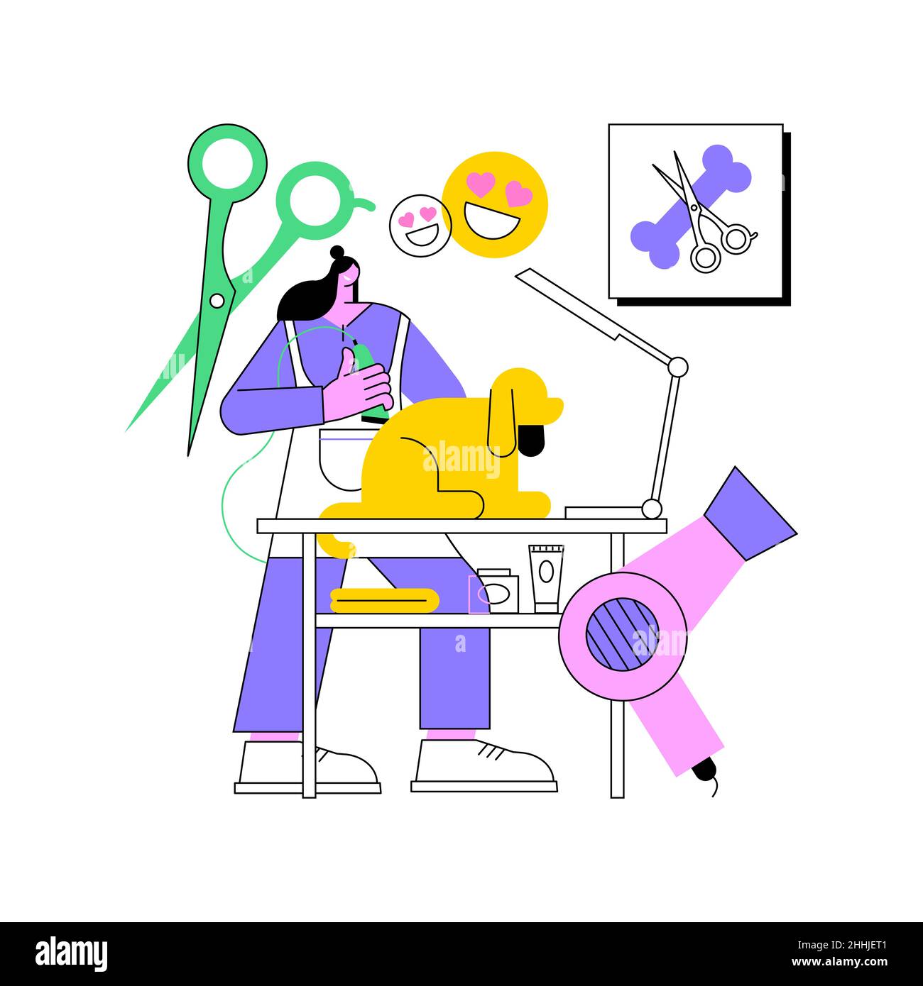 Grooming salon abstract concept vector illustration Stock Vector Image ...