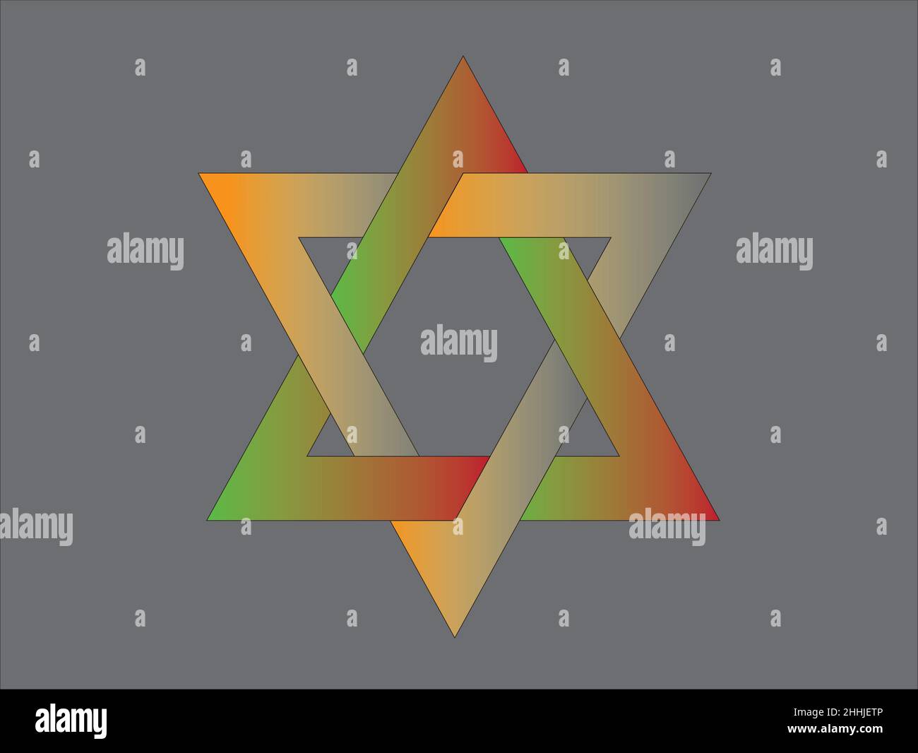 Two triangles placed Stock Vector Images - Alamy
