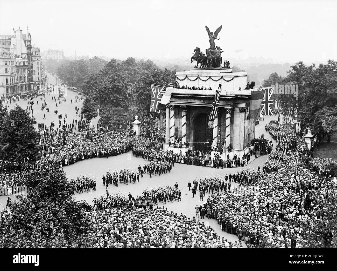 Hyde park corner ww1 Black and White Stock Photos & Images - Alamy
