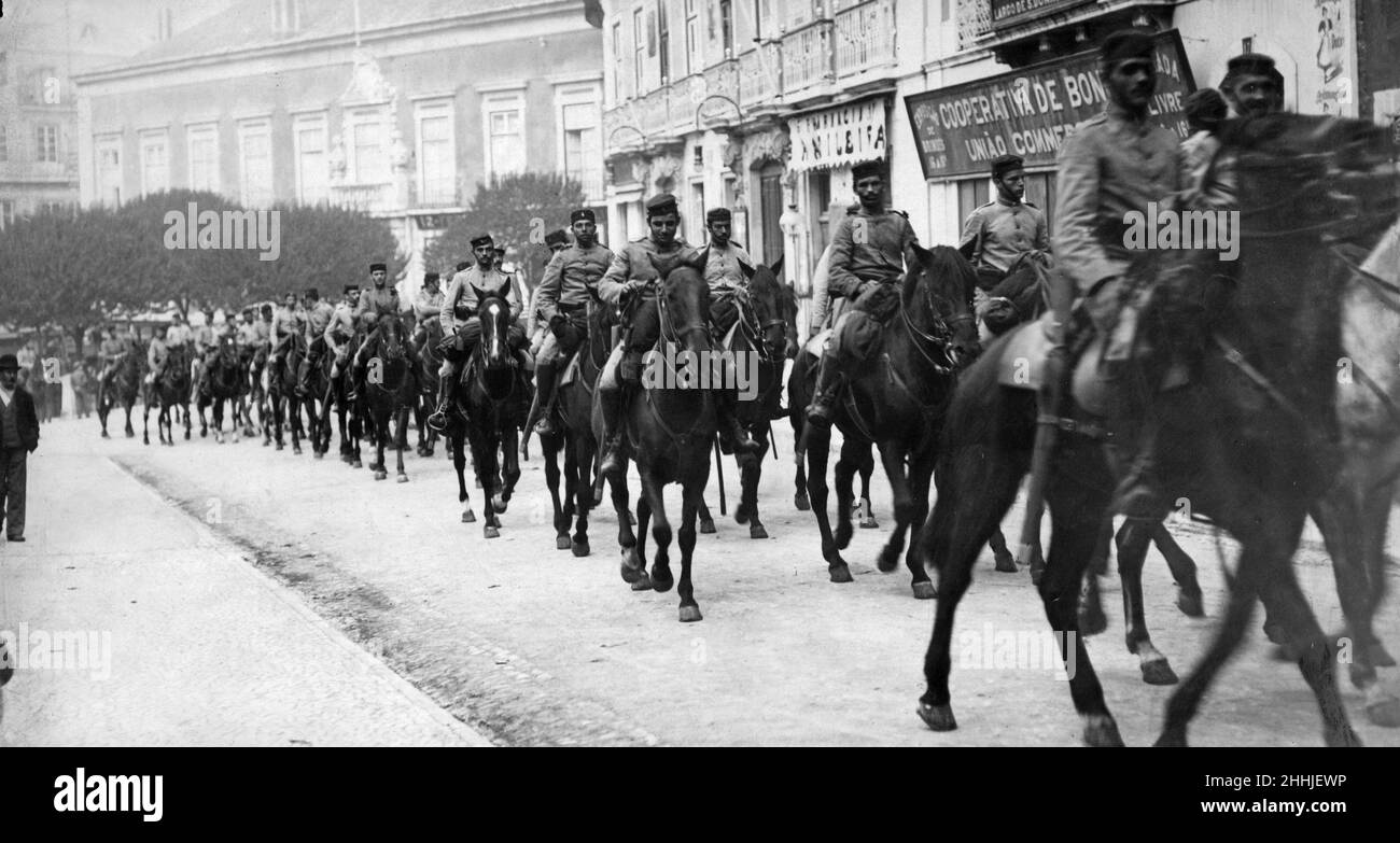 Portugal October 5th Revolution 1910.Officers and soldiers of the 2nd ...