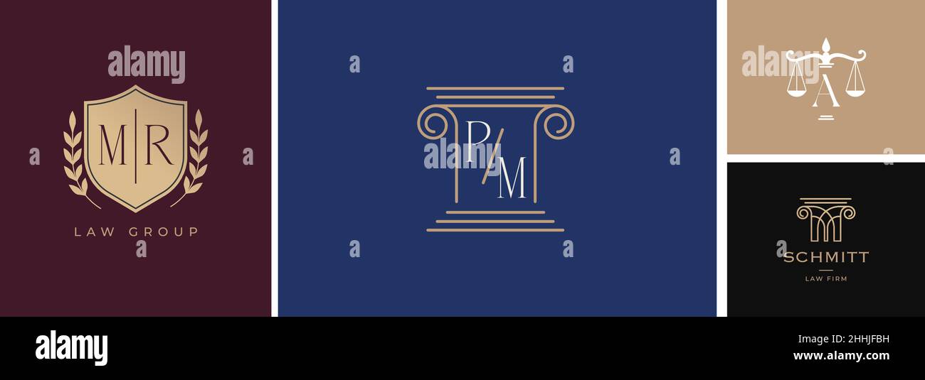 Law, finance, attorney and business logo design. Luxury, elegant modern ...