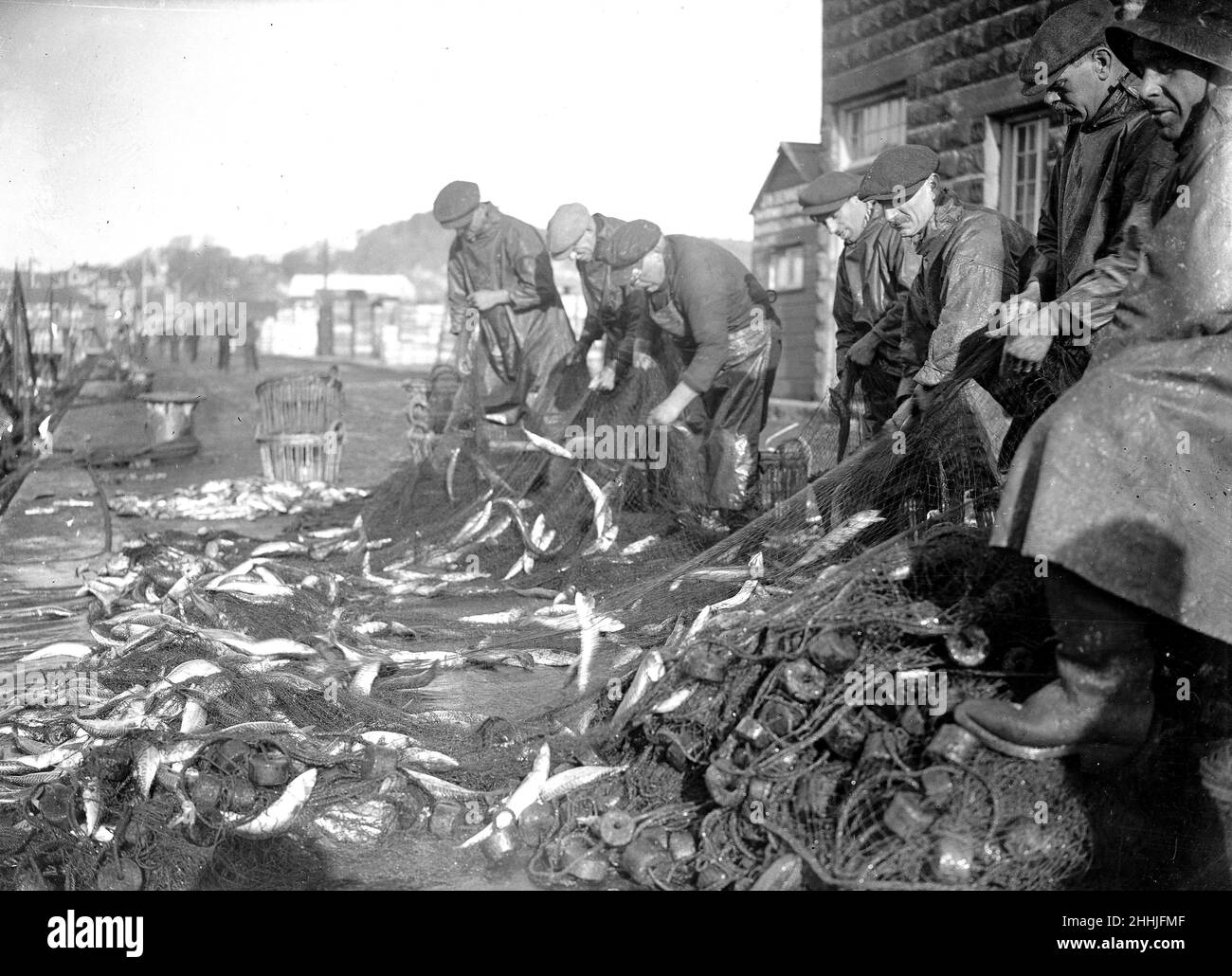 1920s fishing boats Black and White Stock Photos & Images - Alamy