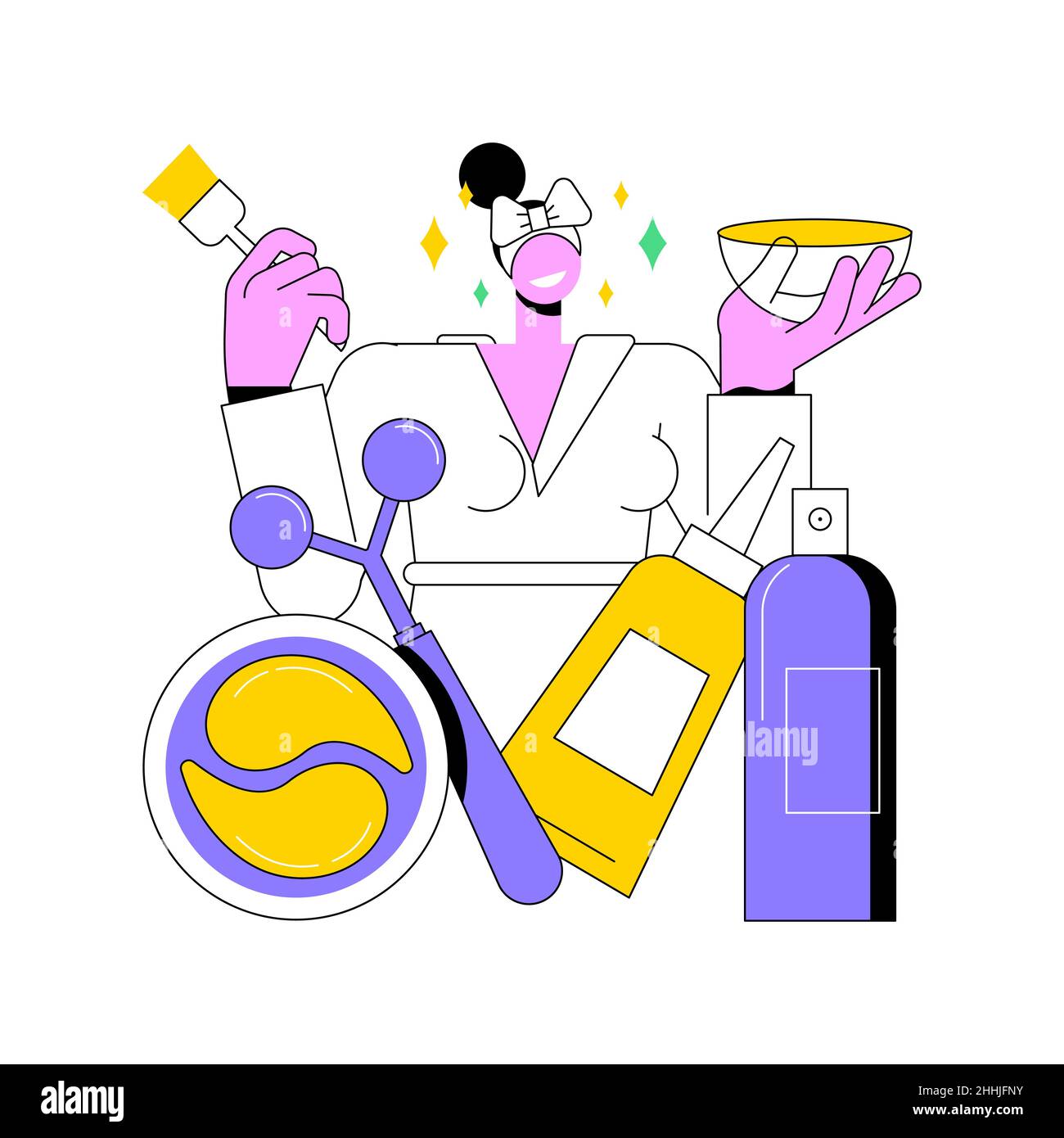 Cosmetology abstract concept vector illustration Stock Vector Image ...