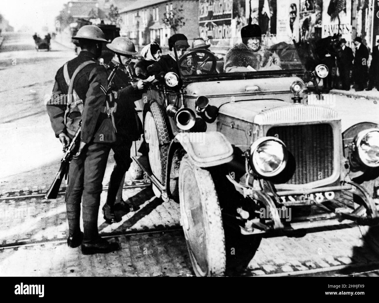 Checking driver licence Black and White Stock Photos & Images - Alamy