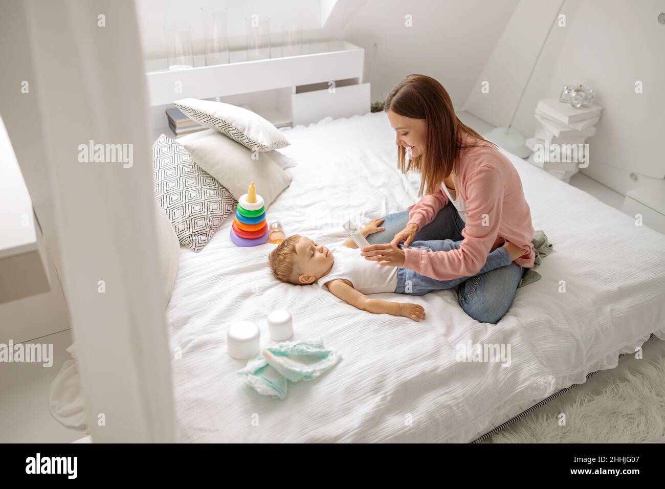 Boy changing clothes hi-res stock photography and images - Alamy