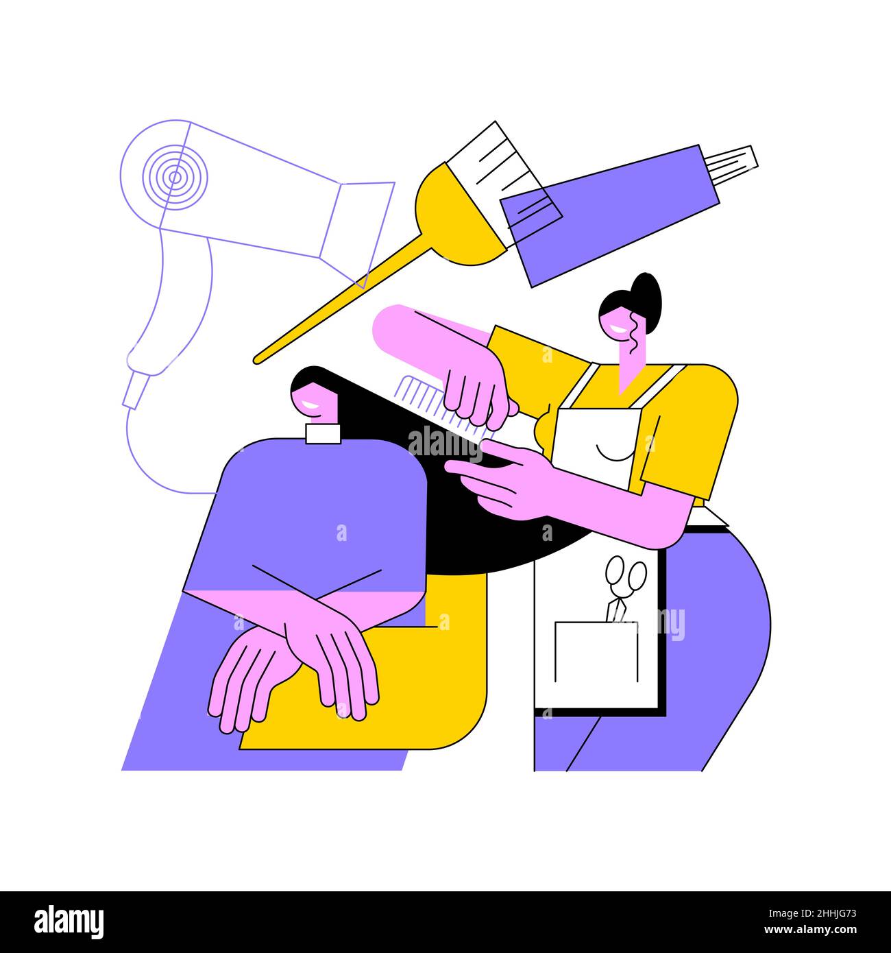 Hair salon abstract concept vector illustration Stock Vector Image ...