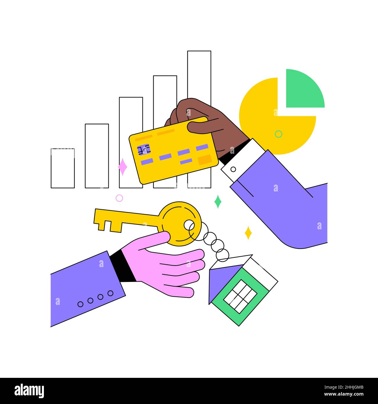 Property market abstract concept vector illustration Stock Vector Image ...