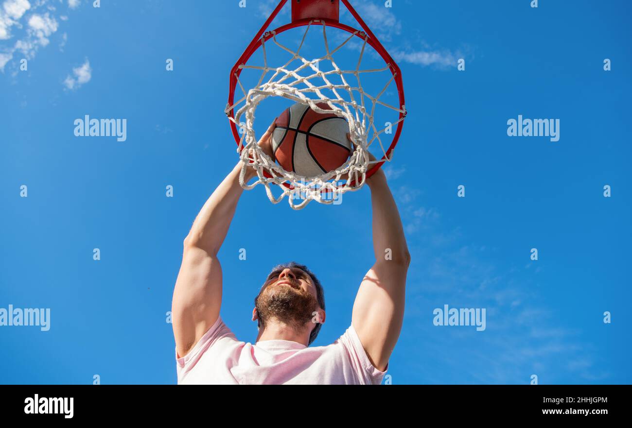 Scoring in basketball court hi-res stock photography and images - Alamy