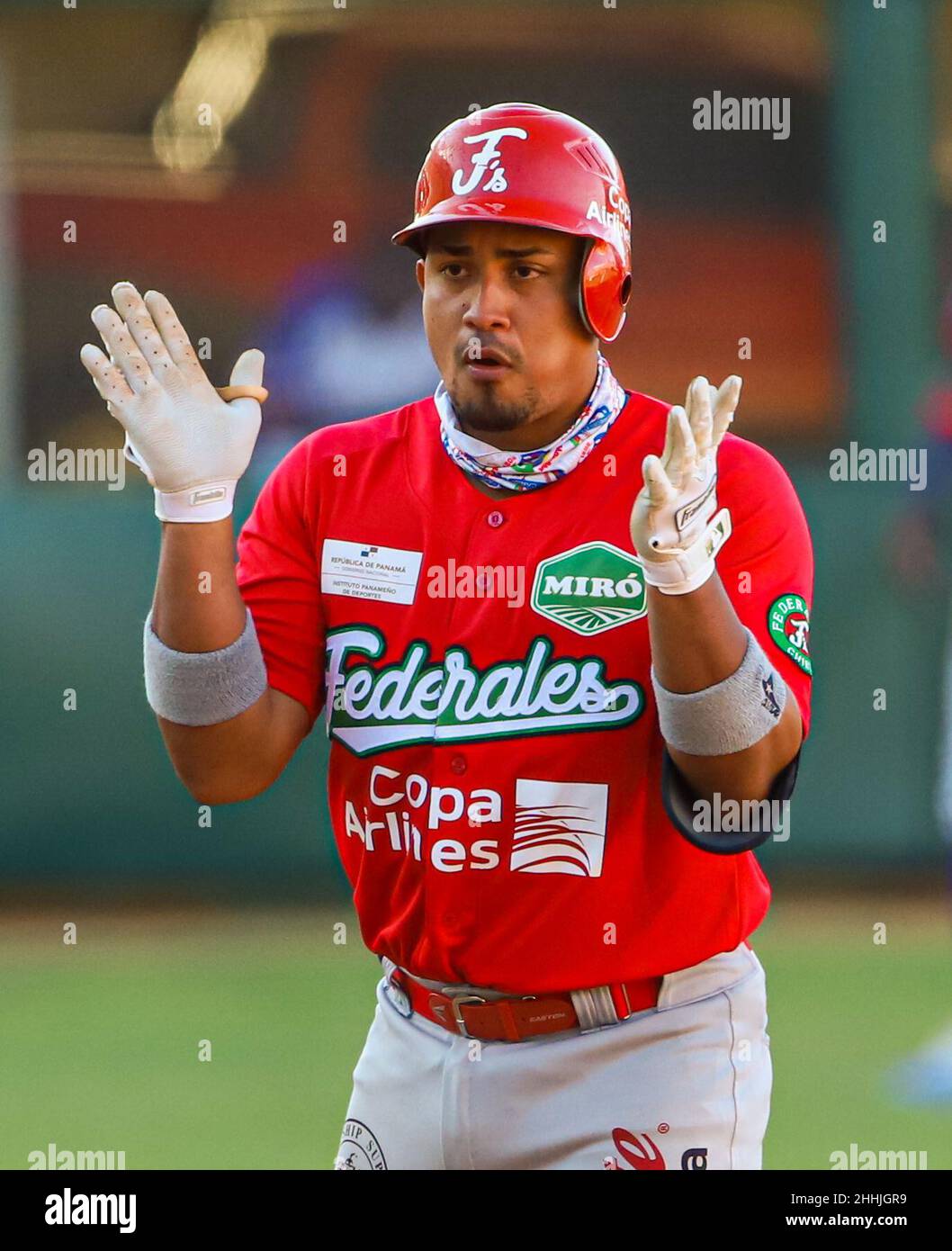 MAZATLAN, MEXICO - FEBRUARY 05: David Rodríguez of Los Federales de ...