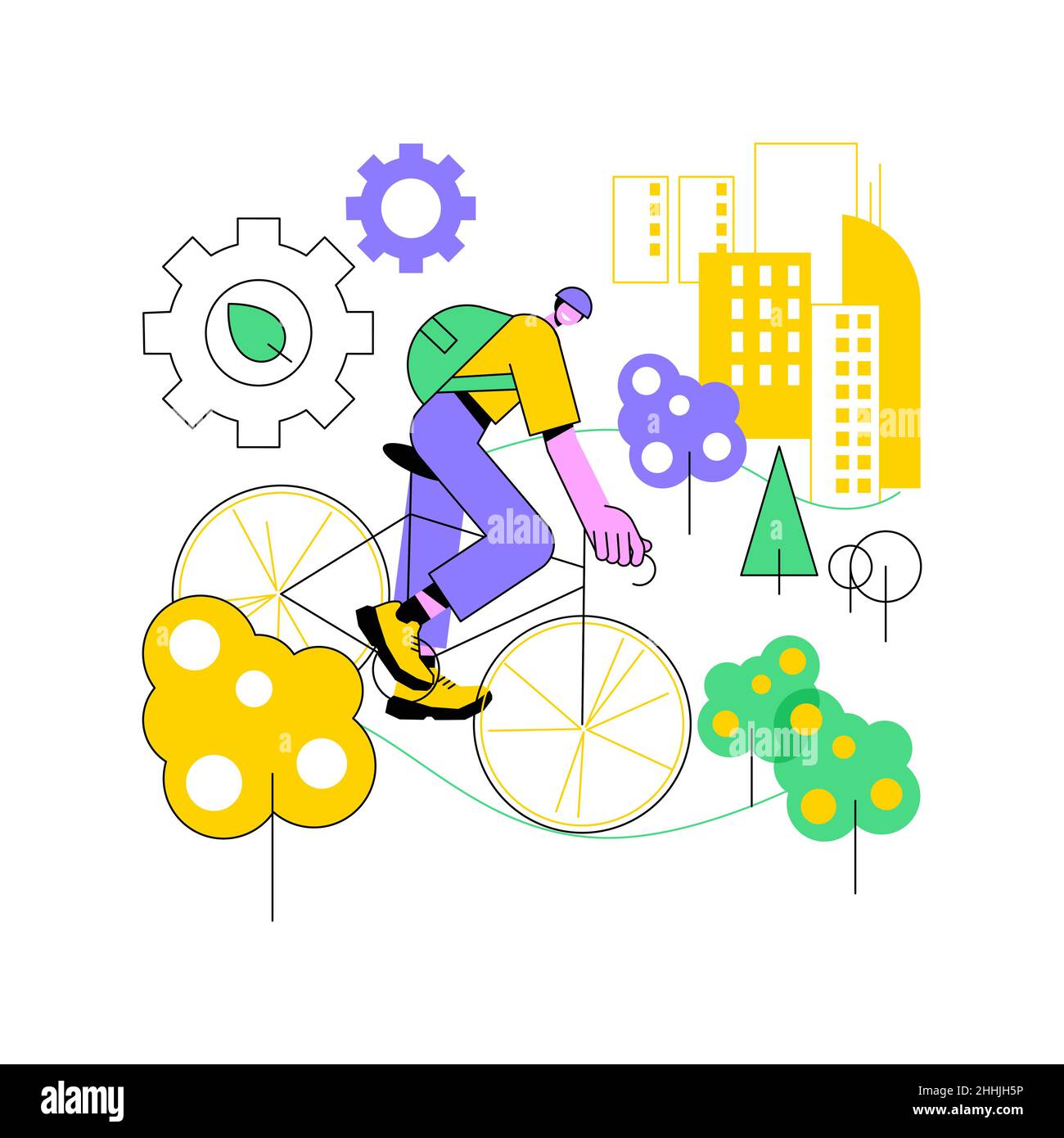 Ecological greenway abstract concept vector illustration Stock Vector ...