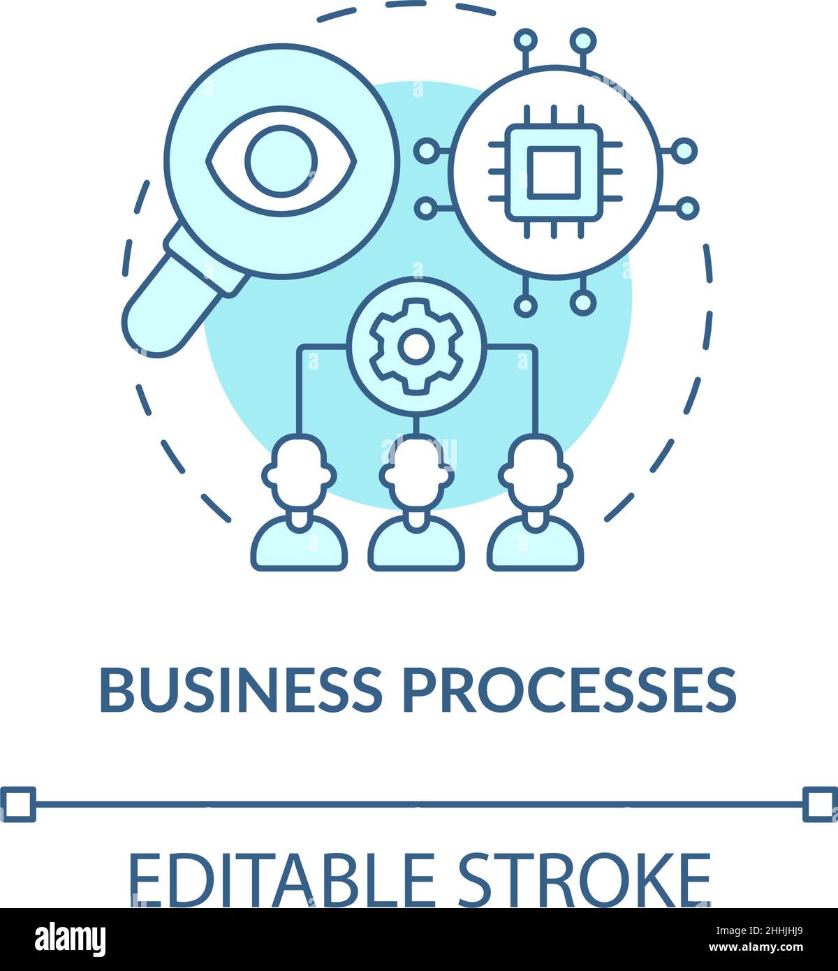 Business processes turquoise concept icon Stock Vector Image & Art - Alamy