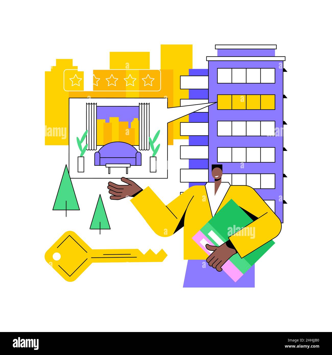 Condominium abstract concept vector illustration Stock Vector Image ...