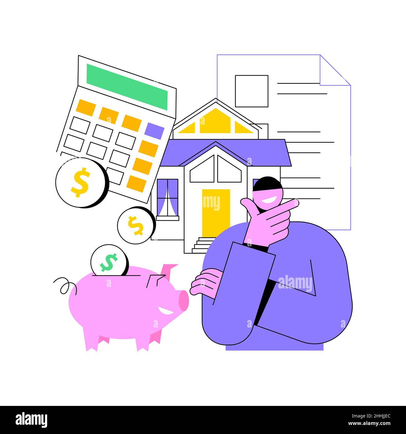 Estate planning abstract concept vector illustration Stock Vector Image ...