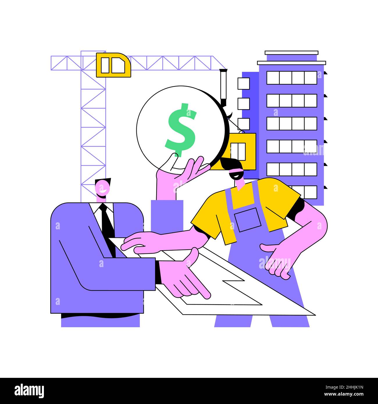 Property development abstract concept vector illustration Stock Vector ...